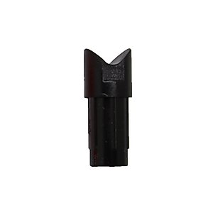 Southland Archery Supply SAS Crossbow Nock Half Moon - Dozen 12/Pack - Made in USA (.303, Black)