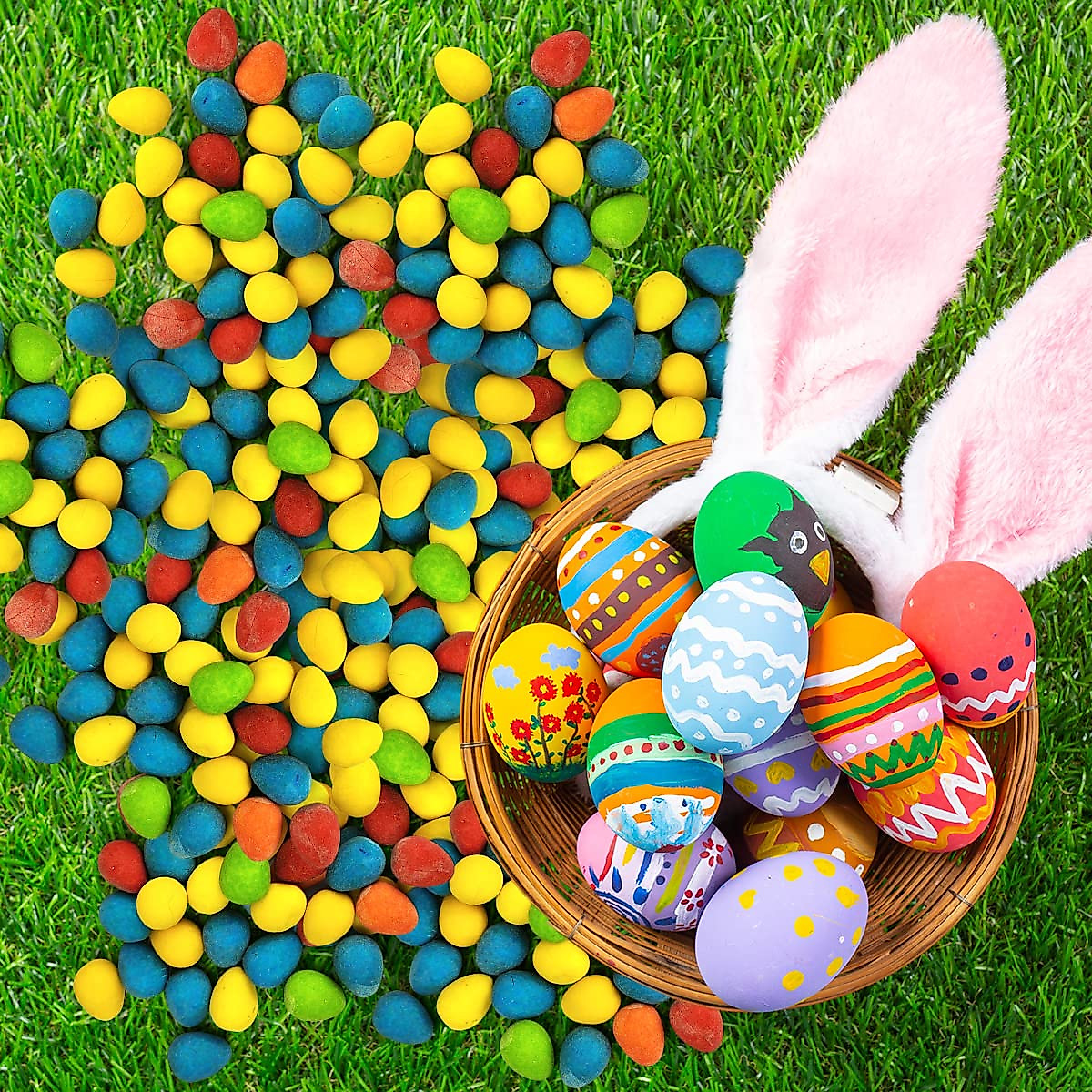 Cadbury Mini Eggs Milk Chocolate – Pack of 2 Rainbow Delicious Chocolate Eggs with Rainbow Coating for Stocking Stuffers, Easter Basket