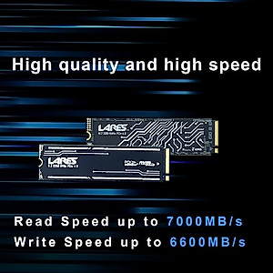 LEVEN JPS850 2TB PCIe Gen4 Speed up to 7,200MB/s 3D NAND NVMe M.2 SSD, Perfectly Compatible with PS5, High Endurance with Thermal Pad and Heat Sink