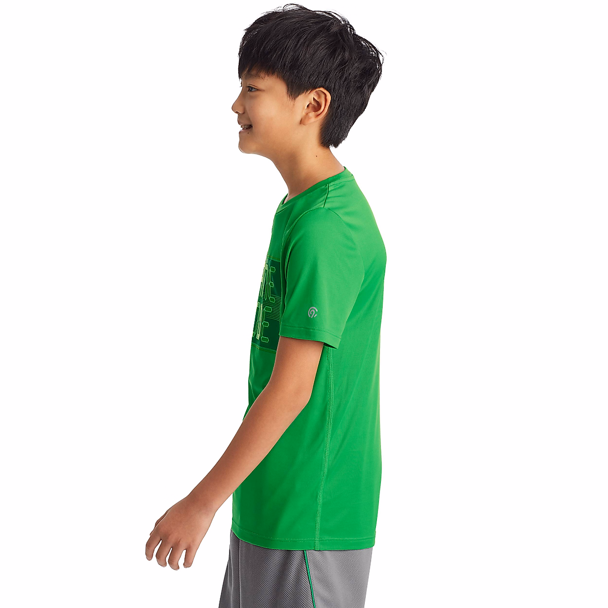 C9 Champion boys Tech Short Sleeve Tshirt T Shirt, Green Screen/Game Mode, X-Large US