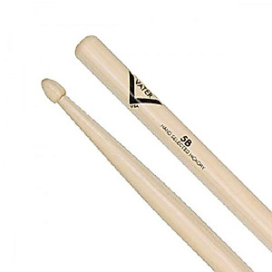 Vater 5B Wood Tip Hickory Drum Sticks, Pair