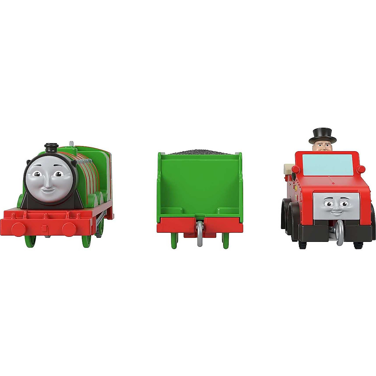 Thomas & Friends Henry with Winston and Sir Topham Hatt, Motorized Toy Train for Preschool Kids 3 Years and Older