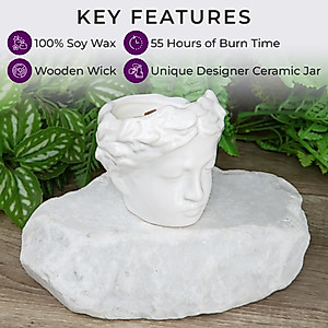 Anthropologie Candles Pearled Candle Dark Academia Decor Wood Wick Candles That Crackle Decorative Candles Sculpture Unique Candles Lavender Candle Pretty Candle Parisian Decor Christmas Gift