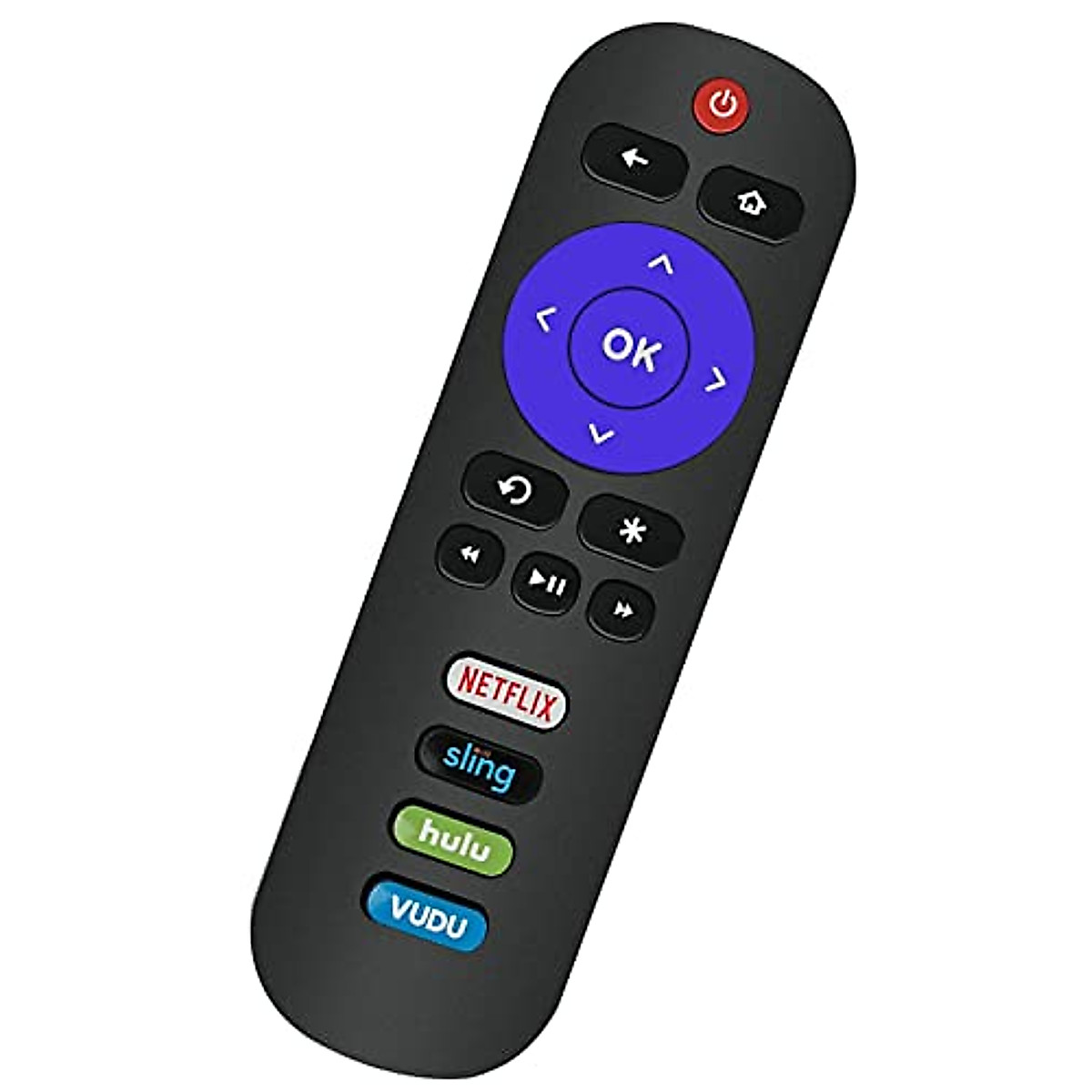 Replacement for JVC Roku TV Remote Control, Compatible with All JVC Roku Smart TVs