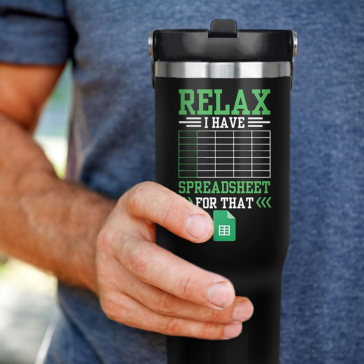 thmasamwr 30oz Excel Tumbler, Spreadsheet Coffee Mug, Relax I Have A Spreadsheet For That Mug for Accountant, CPA, Coworker, Funny Spreadsheet Excel Gifts for Men Women