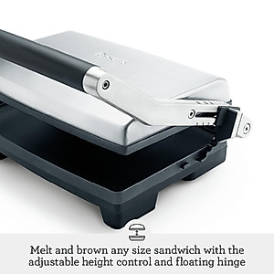 Breville Duo 1500-Watt Nonstick Panini Press, Silver