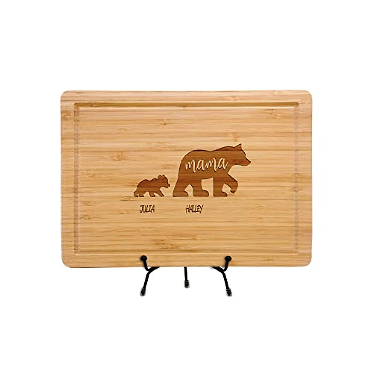 Mothers Day Gifts, Mama Bear Cutting Board with Kids Name, Personallized Mothers Day Gifts for Mom, Mom Birthday Gifts from Daughter Son, New Mom Gifts, Gifts for Women, Made in USA
