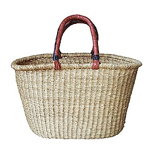 Shopper Basket - Natural - Ghana Bolga #2001