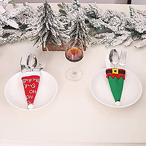 4PCS Mother's Day Silverware Holders, Cutlery Fork Spoon Knife Storage Bags, Premium Tableware Holder for Mother’s Party Dinner Table Decoration, SONGTIY