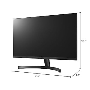 LG 27MK600M-B Monitor 27" HD (1920 x 1080) IPS Display, Radeon FreeSync, Dual HDMI, On Screen Display, Smart Energy Saving, Virtually Borderless Design - Black