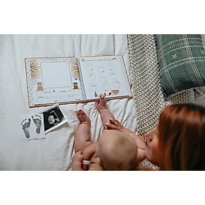 Lucy Darling Baby Memory Book, Luxury Baby First Year Book & Photo Album for Baby Boy/Girl, Keepsake Baby Books & Journals, Gender Neutral Memories & Milestone Book, Pregnancy Gift - Teddy Bears