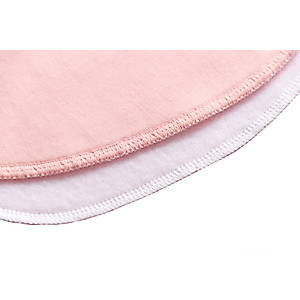 Burp Cloths Baby Burp Set, Burping Cloth Newborn Towel for Newborns Boys Girls 4 Pack 19.68x9.45in (Pink)