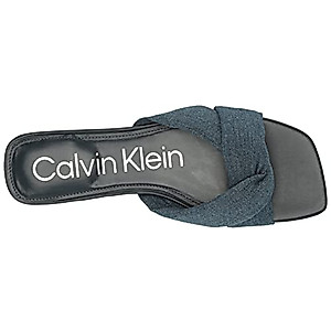 Calvin Klein Women's Marita Sandal, Denim Blue 420, 7