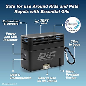 PIC Portable Mosquito Botanical Repellent​ with 60 Hour Cartridge