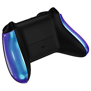 eXtremeRate Replacement Side Rails Grip for Xbox Core Wireless Controller, Chameleon Purple Blue Accessories Back Panesl Handles Cover Shell for Xbox Series X & S Controller [Controller Excluded]