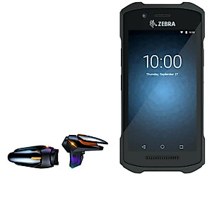 BoxWave Gaming Gear Compatible With Zebra TC21 - Touchscreen QuickTrigger Auto, Trigger Buttons Autofire Gaming Mobile FPS - Jet Black
