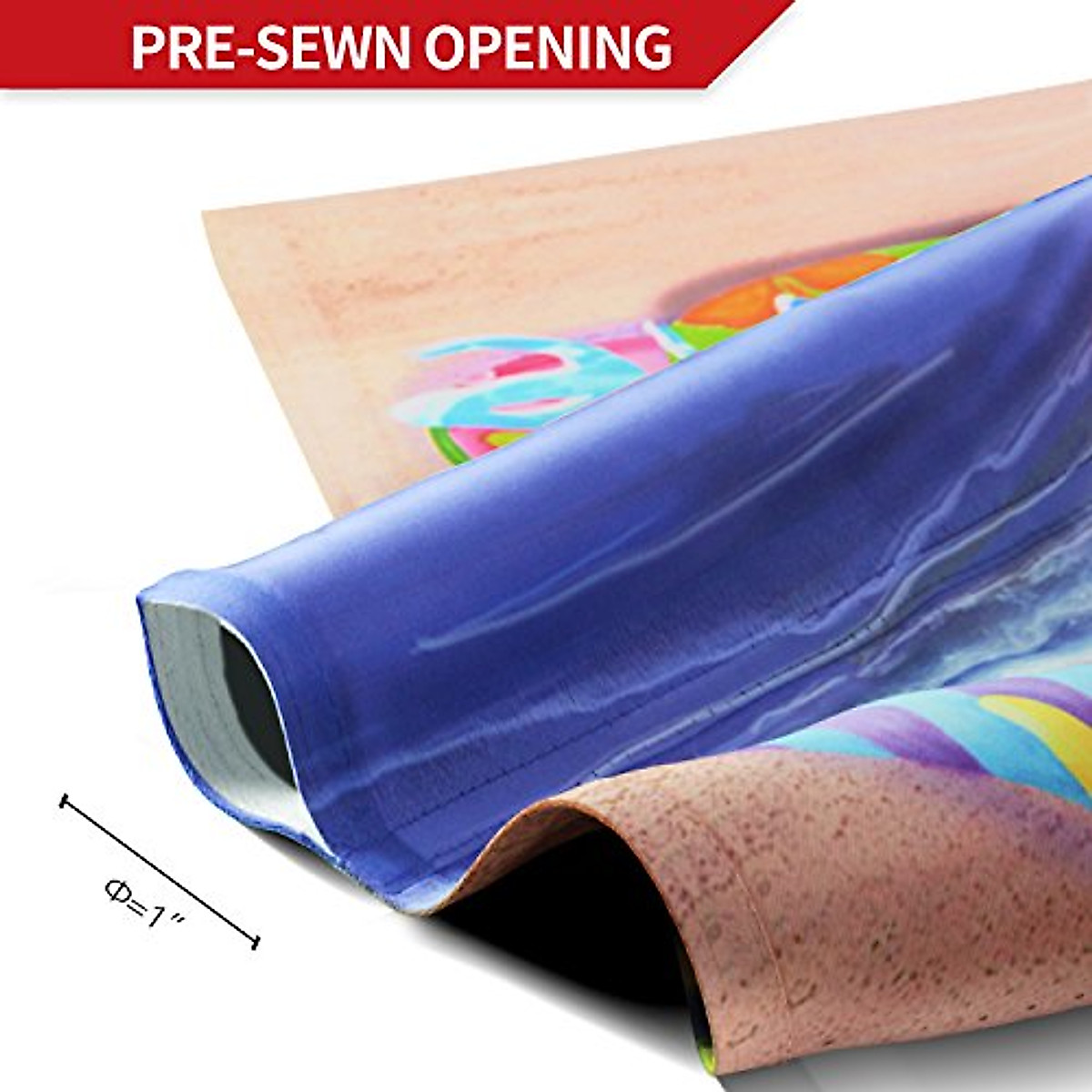 ANLEY |Double Sided| Premium Garden Flag, Flip Flops on Summer Beach Welcome Decorative Garden Flags - Weather Resistant & Double Stitched - 18 x 12.5 Inch