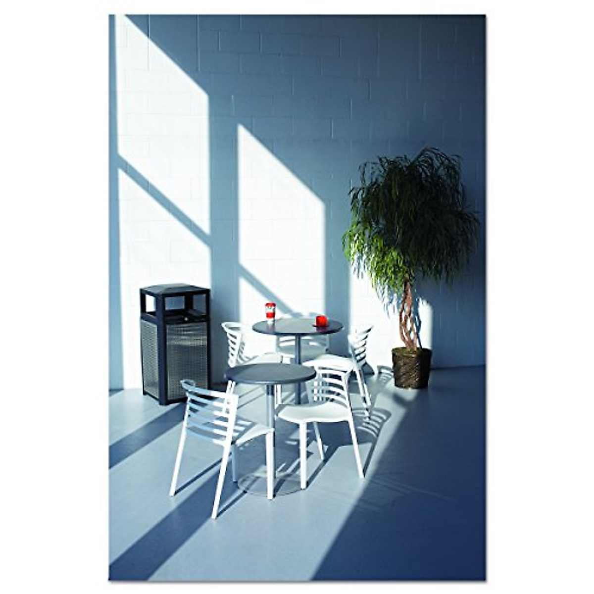 Safco Products 4-Piece Entourage Stack Chair Set, White