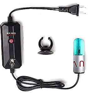 OsAtNb Aquarium Clean Light,3W Mini Light with Timer Submersible Green Clean Light,Fish Tank Water Clean Green Algae Clear Waterproof Clean Lamp for Aquarium,Pond,Swimming Pool,Home Clean