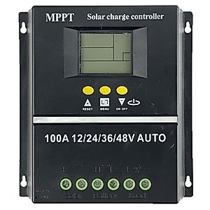 PWM 100A 12V 24V 36V 48V Solar Panel Charge Controller Solar PV Battery Charger with LCD MPPT Solar Controller