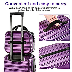 Feybaul Luggage Set 2PCS Suitcase PC+ABS Carry On Luggage with Spinner Wheel