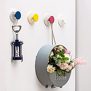 Shower Suction Cup Hooks Heavy Duty Suction Shower Hanger Removable Small Suction Cups with Hooks Towel Wreath Hanger Loofah Hook for Bathroom, Shower Wall, Glass Door, Window - 6 Packs Christmas