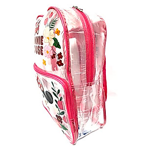 Ruz Minnie Mouse Classic Clear PVC 16" Inch Backpack for Travel School Sporting Events