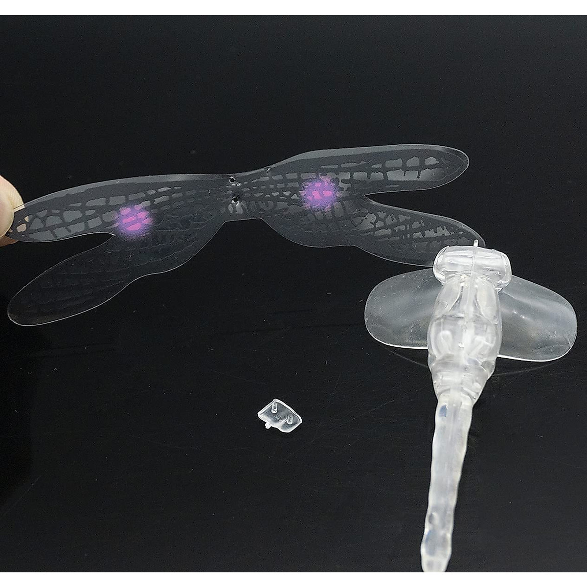 10PCS Unpainted Lure Blanks 5.39g 7.2cm Dragonfly with 4mm Free Fishing Eye Crankbait Simulation Blank Body Clear Hard Baits Trout Salmon Minnow Lure Popper Lures Topwater Freshwater 6104