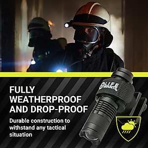 Life Mounts LED Tactical Helmet Light - Illuminates 1000 Feet Ahead - Military and Construction Flashlight with Full 360 Rotation - Weatherproof and Shock-Proof - Easily Detaches for Hand-Held Use