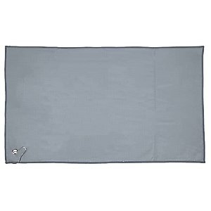 01 02 015 Soft Towel, Slender Soft Practical Cleaning Club Towel with Hook for Wipe Your Hands and Sweat for Women for Wipe Clubs for Men(Grey)