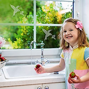 WindowAlert Hummingbird Anti-Collision Decal - UV-Reflective Window Decal to Protect Wild Birds from Glass Collisions - Made in The USA