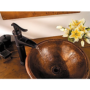 Pfister LFM40YP0Y LF-M40-YP0Y Ashfield Single Control Vessel Bathroom Faucet in Tuscan Bronze, 1.2gpm