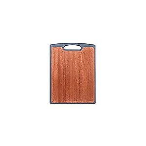 GULRUH Wood Cutting Boards for Kitchen, Cutting Board for Kitchen, Double-Sided Chopping Board with Handle- Stainless Steel and Plastic for Meat Vegetable Fruit-Juice Grooves with Easy Grip Handles –