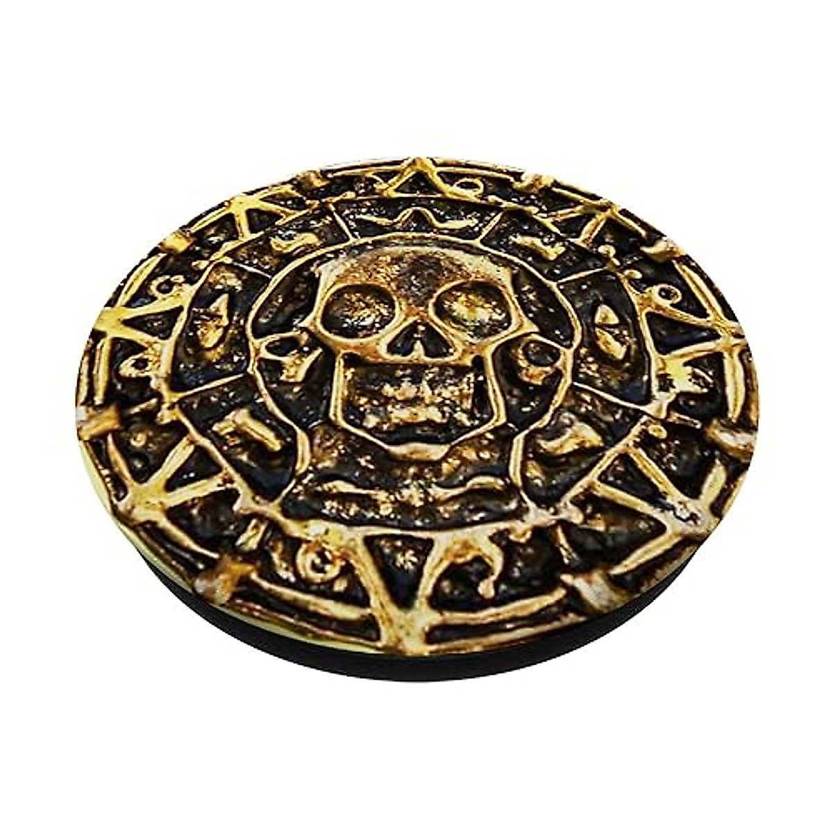 Aztec Coin Azteck Gold Necklace Gift For Real Pirates Of Sea PopSockets PopGrip: Swappable Grip for Phones & Tablets PopSockets Standard PopGrip