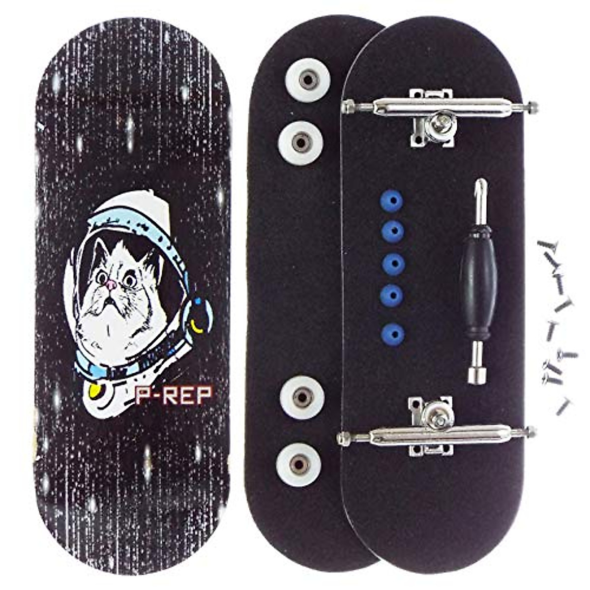 P-REP Space Cat - Solid Performance Complete Wooden Fingerboard (Chromite, 34mm x 97mm)