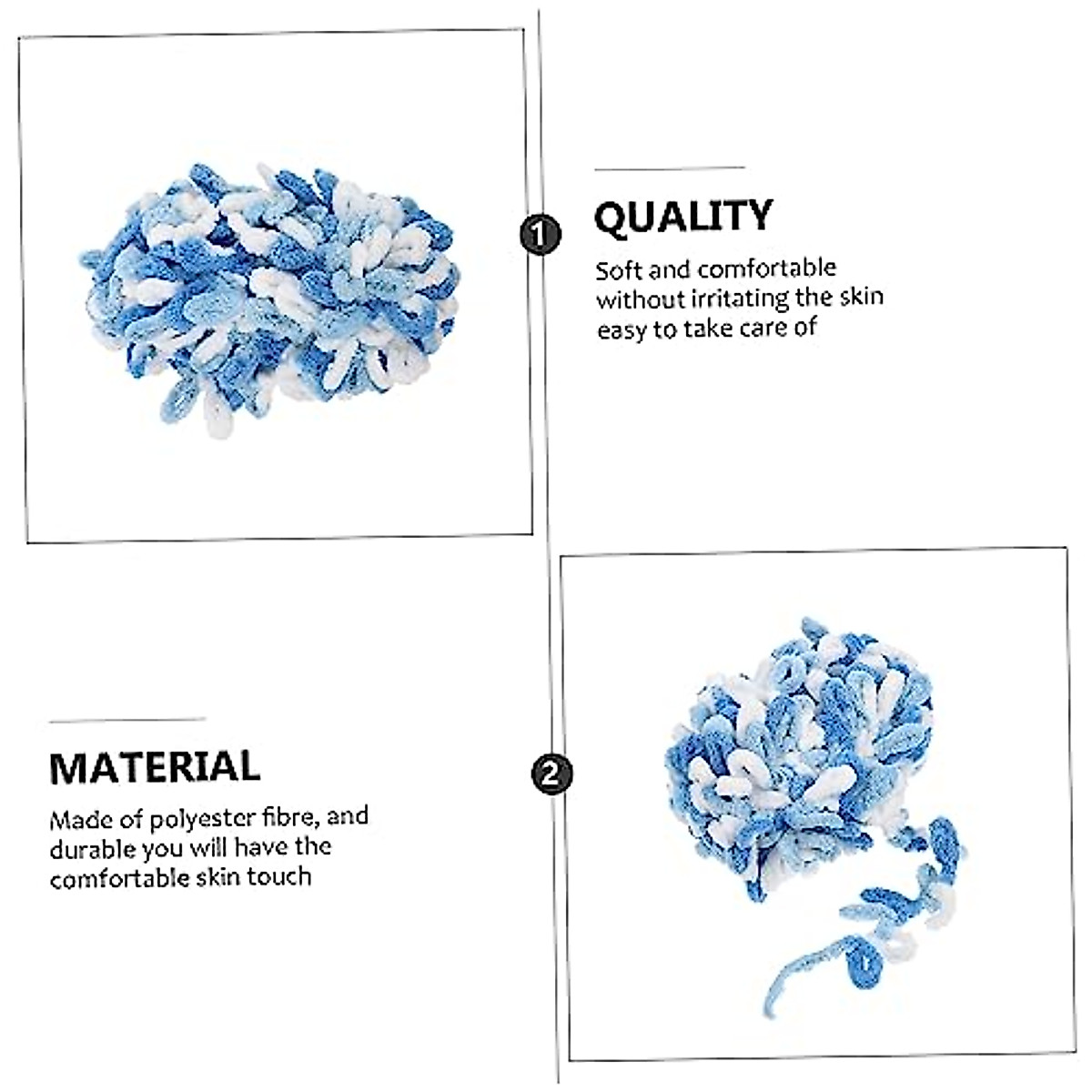 CRAFTHROU 1 Roll Polyester Loop Yarn Knitting Wool Sweater Yarn Chunky Arm Knitting Vegan Yarn Thick Wool Yarn Hand Chenille Yarn Chunky Wool Yarn Fancy Knitted Blanket 100% Polyester Fiber