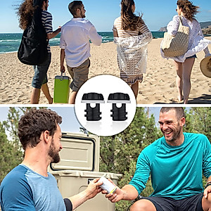 LUTER 2pcs Cooler Drain Plug, Replacement Plug Accessory Compatible with Yeti's Line of Roadie, Tundra and Tank Coolers Fit for ORCA (Black)