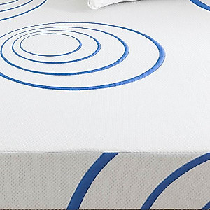 RIDFY Queen Mattress,8 Inch Gel Memory Foam Mattress, Breathable Bed Mattress with Fiberglass Free Cover, Mattress in a Box for Cooler Sleep Supportive,CertiPUR-US Certified (Queen)