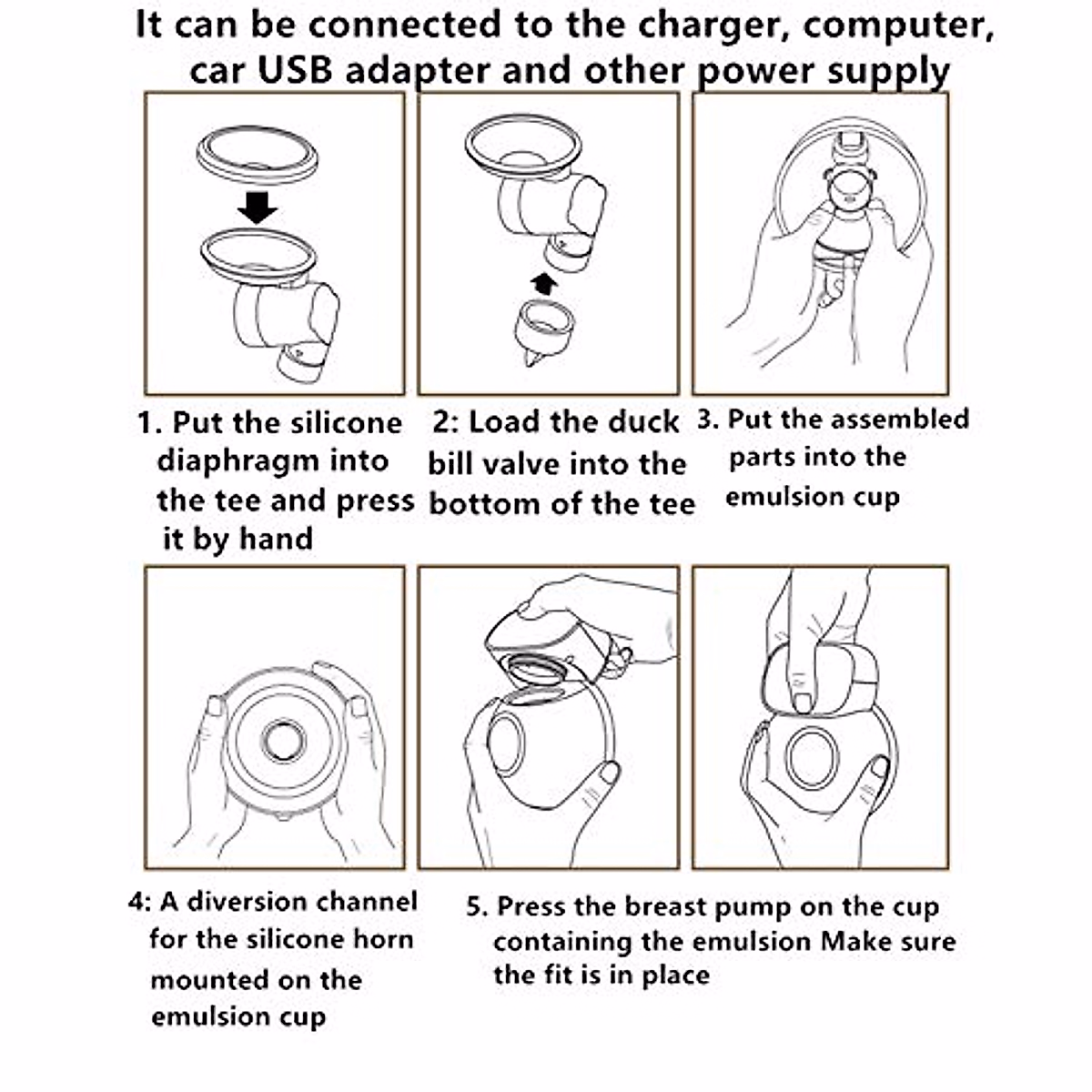 Wearable Breast Pump,Quiet & Hands-Free,Portable,in-Bra Double Electric Breast Pump,Pain Free Strong Breastfeeding Pump Strong Suction (Gray)