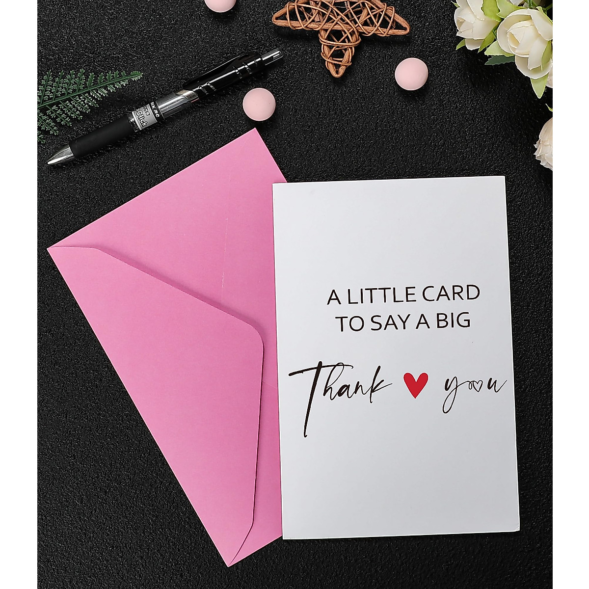 Funny Thank You Card for Friend Him Her, Humor Thank You Card for Men Women, Thank You Gifts Card for Teacher Boss, A Little Card to Say A Big Thank You