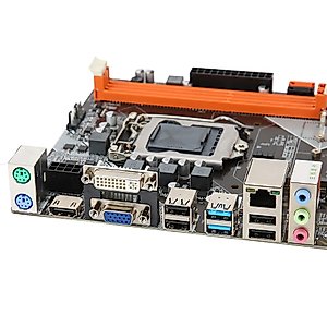 Hopcd Desktop Computer M-ATX Motherboard, DDR3 LGA1155 CPU for Intel B75 Mainboard, RTL8111H Gigabit Network Card, M.2 NVME+NGFF Dual-Mode, SATA3.0/USB3.0/6-Channel Audio Chip
