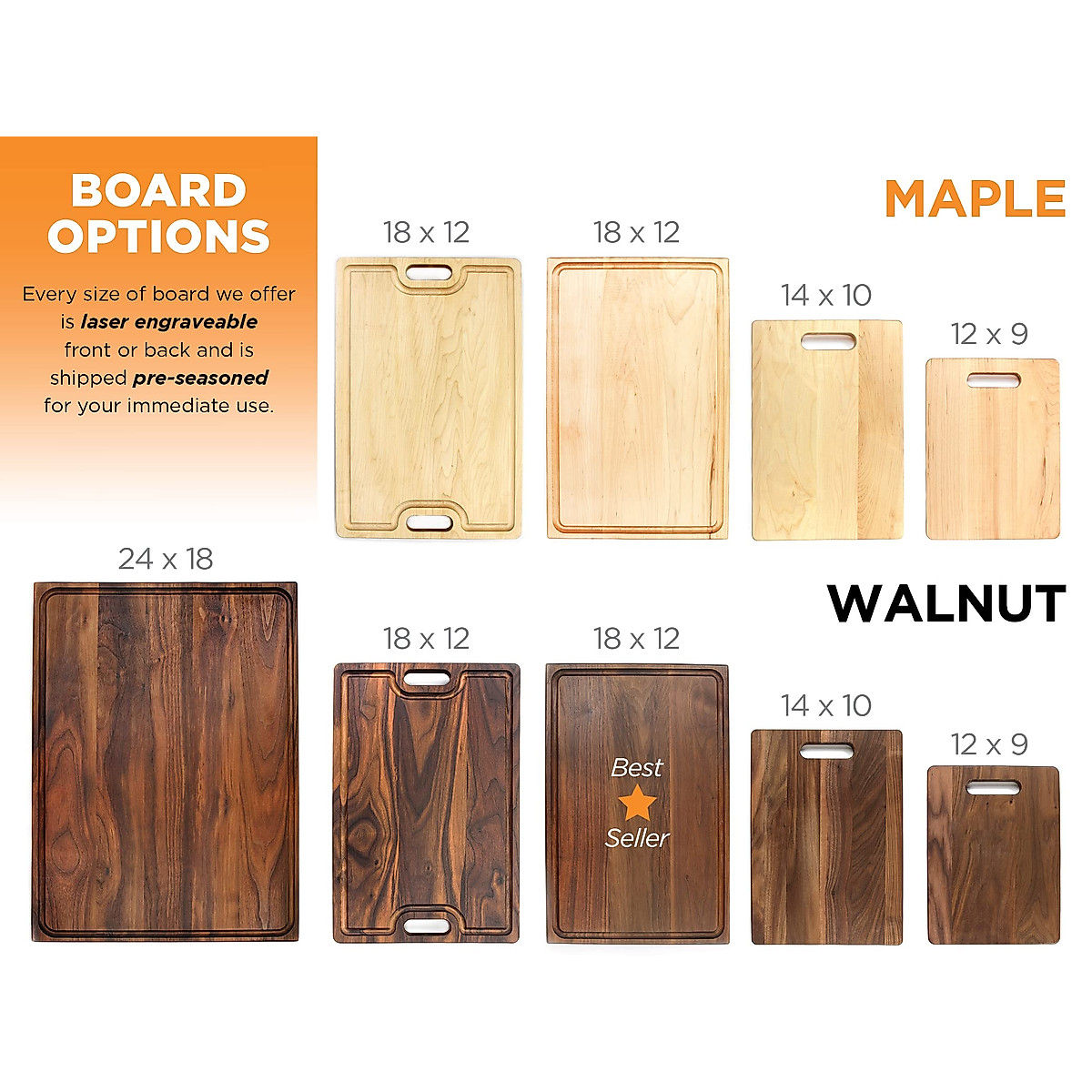 Personalized Gift for Mom Cutting Board, Mothers Day Gift, Personalized Cutting Board for Wife, Laser Engraved Gift, Custom Cutting Board for Her, Handmade in the USA