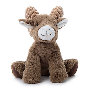 The Petting Zoo Big Horn Sheep Stuffed Animal Plushie, Gifts for Kids, Wild Onez Wildlife Animals, Sheep Plush Toy 9 inches