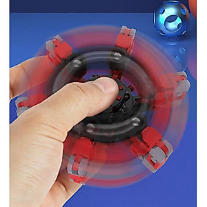 4PCS Fidget Spinners Kids Gyro Deformation Robot Transformable Fingertip Spinners Stress Reduction Toys Adults DIY Deformed Mechanical Spiral Fingers