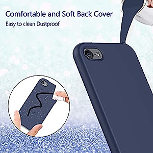 iPod Touch 7th/6th/5th Generation Case, iPod Touch Case, Shockproof Silicone Case [with Built in Screen Protector] Full Body Heavy Duty Rugged Defender Cover Case for iPod Touch 7/6/5 (Blue)