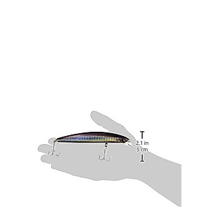 Daiwa Salt Pro Minnow Purple Back Silver Floating Lure