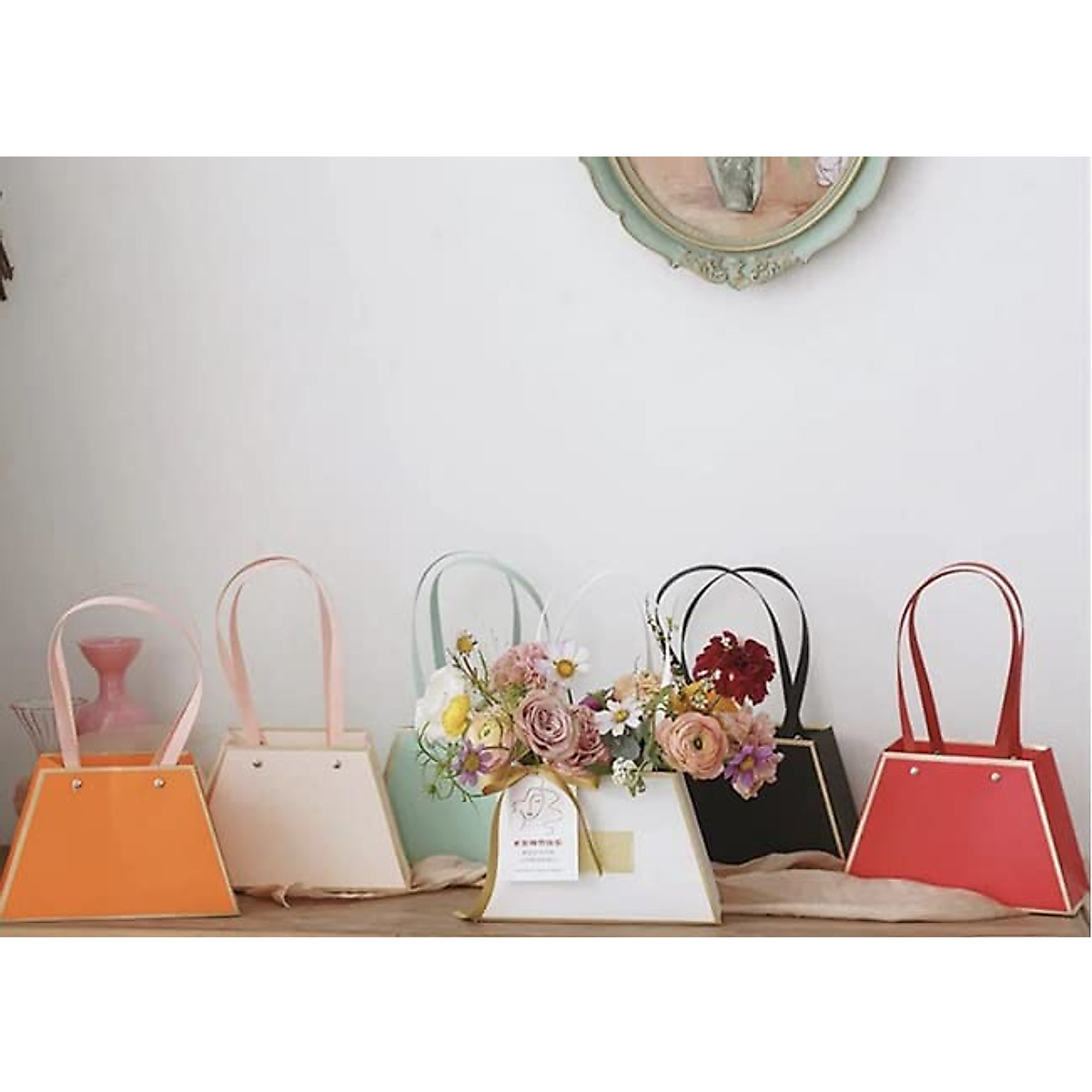 XICHEN 6 Counts/Colors flower gift bag,Florist Bouquet Supplies,DIY Crafts,Gift Packaging or Gift Box Packaging, Waterproof Floral Wrapping