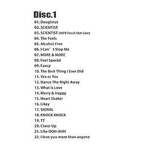 YGLCH Twice DVD 2021 MV Collection, 2021 New Song Selection MV/Live Collection