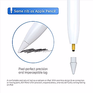 Palm Rejection Stylus Pen for Apple iPad, Pencil with Tilt Sensitivity Digital Pen Compatible with iPad(2018 and Later Version) iPad Pro 11&12.9inch/Air 3&4&5/Mini 5&6/iPad 6/7/8/9/10th Generation