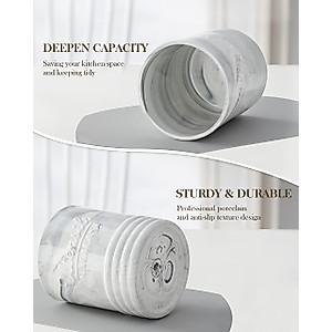 MALACASA Kitchen Utensil Holder, 7.2'' Large Cooking Utensils Holder for Kitchen Counter, Ceramic Utensil Crocks Utensil Organizer for Countertop, Farmhouse Kitchen Decor, Series REG